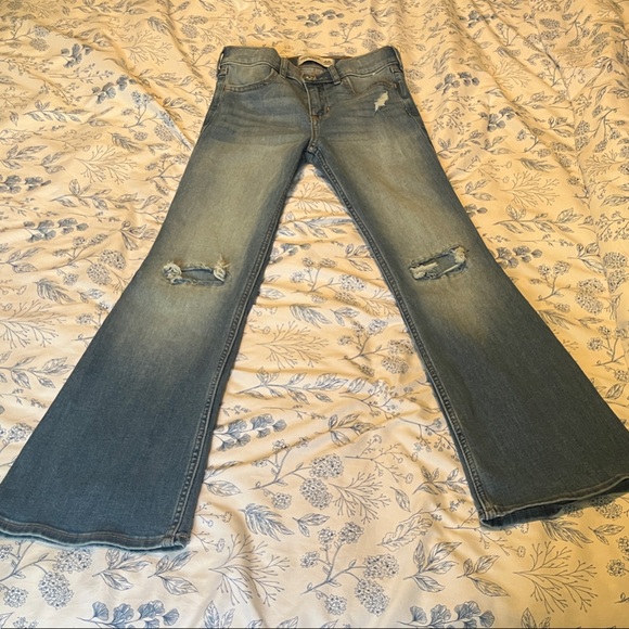 abercrombie kids | Bottoms | Abercrombie Kids Blue Distressed Flare ...